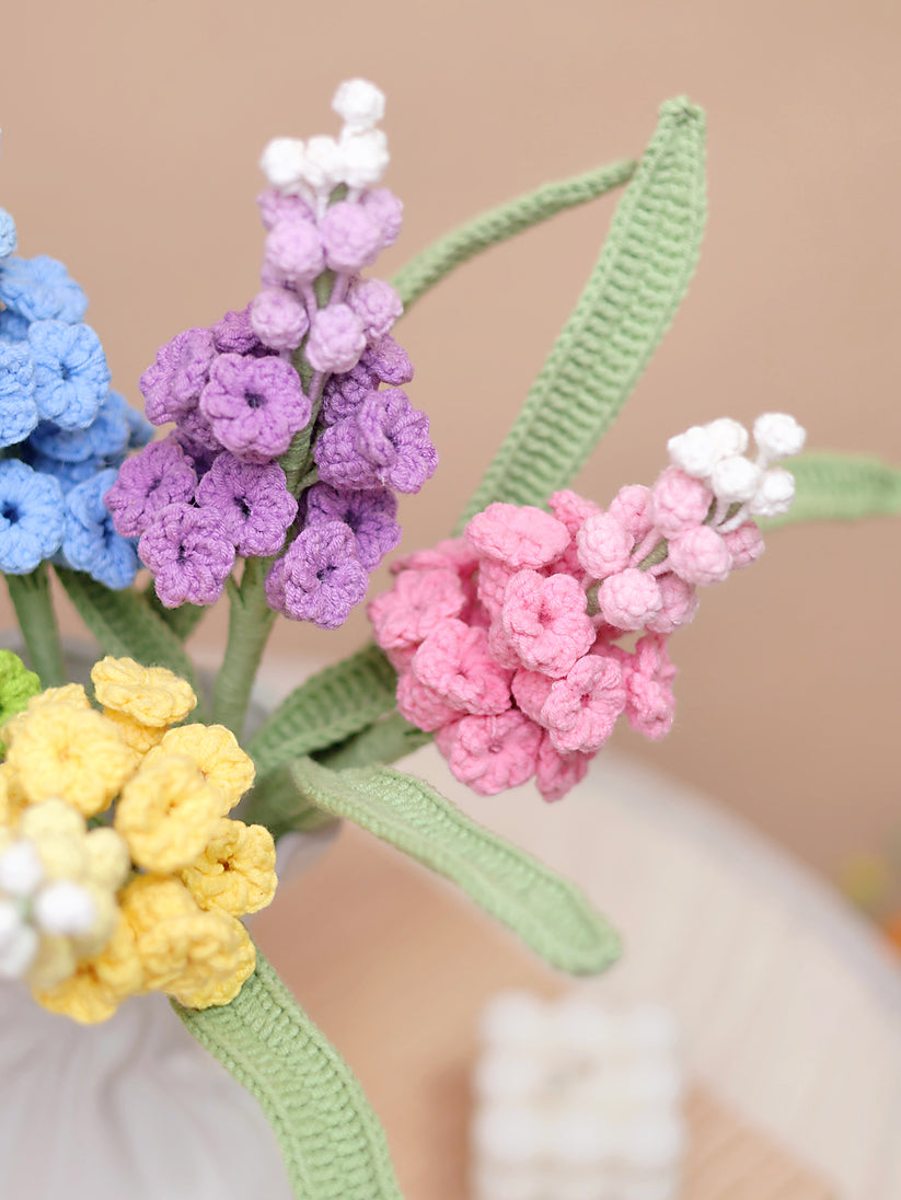 Lilyrosy Crochet Hyacinth Flowers Patterns with Step-by-Step Video Tut ...