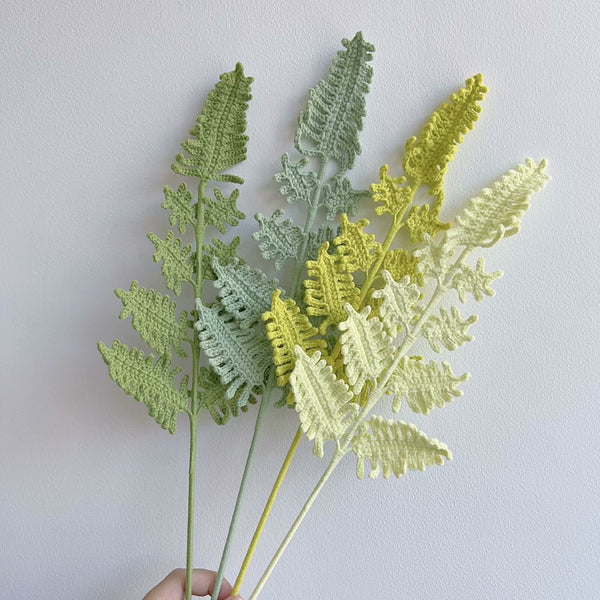 Lilyrosy Crochet fern leaf patterns with step by step video tutorial ...