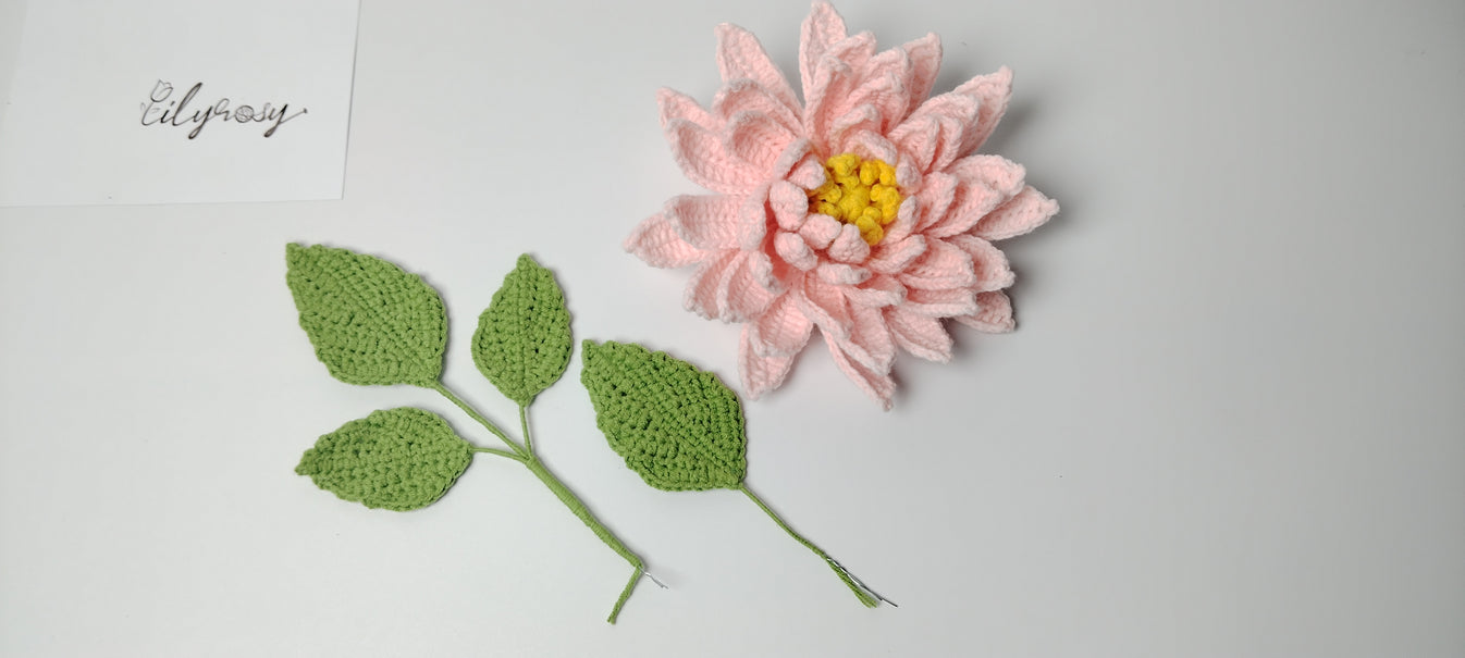 Lilyrosy Crochet Dahlia Flowers Patterns with Step by Step Video Tutor ...