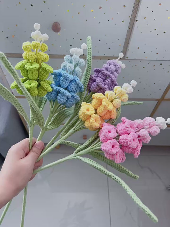 Lilyrosy Crochet Hyacinth Flowers Patterns with Step-by-Step Video Tut ...